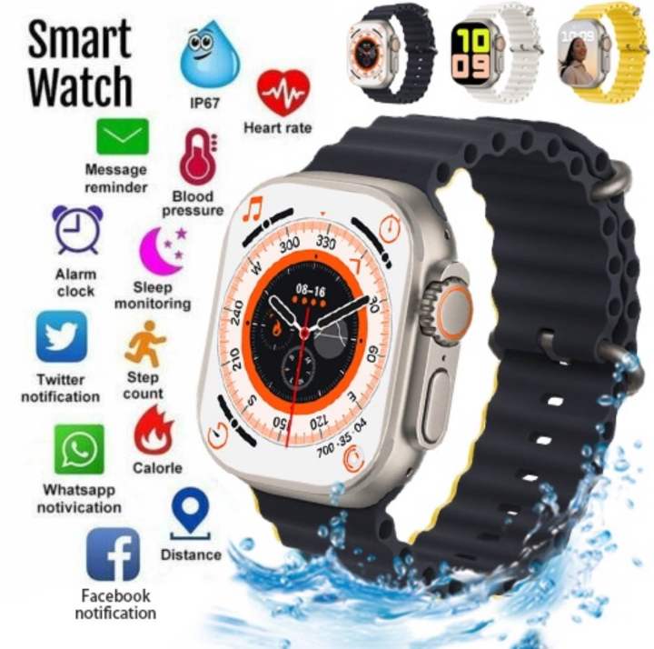 T800 Ultra Smartwatch With Bluetooth Calling Function with Wireless ...