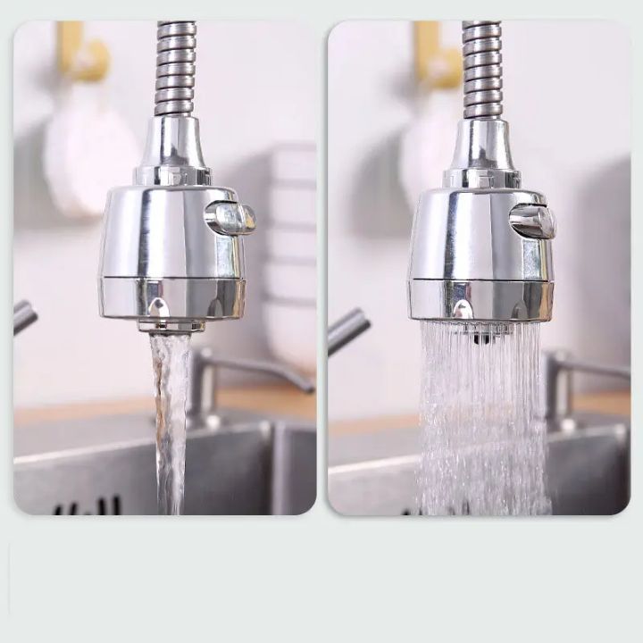 Rotate Faucet Extender Kitchen Faucet Extension Tubes, Water Saving ...