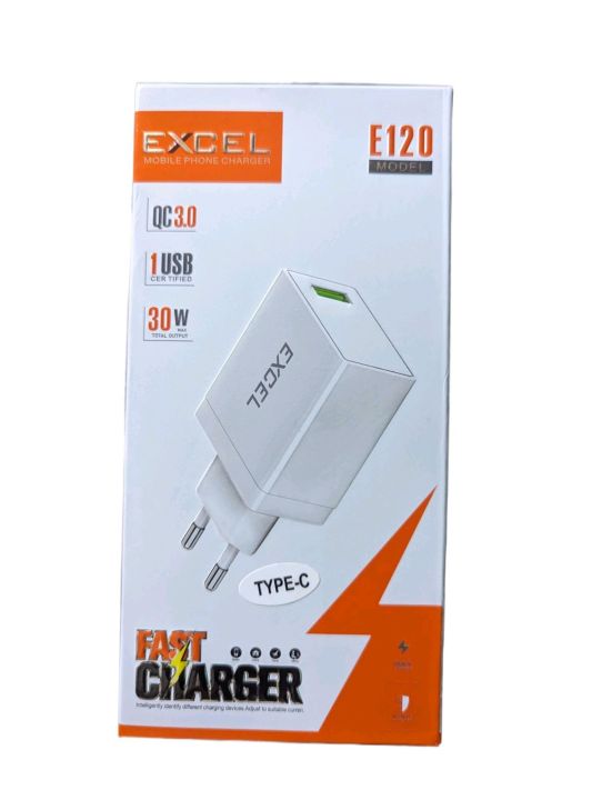 Excel E120 30W Super Fast Charging Multiple Protection QC3.0 Micro Usb ...