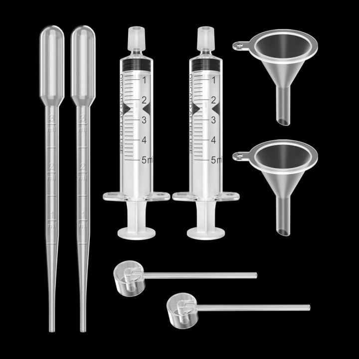 2 Set Perfume Refill Tool Kit Plastic Perfume Syringe Extractor for ...