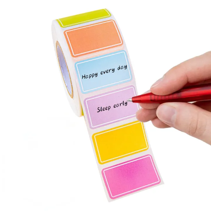 500 Waterproof Colored Labels Stickers Color-Coding Removable Labels ...