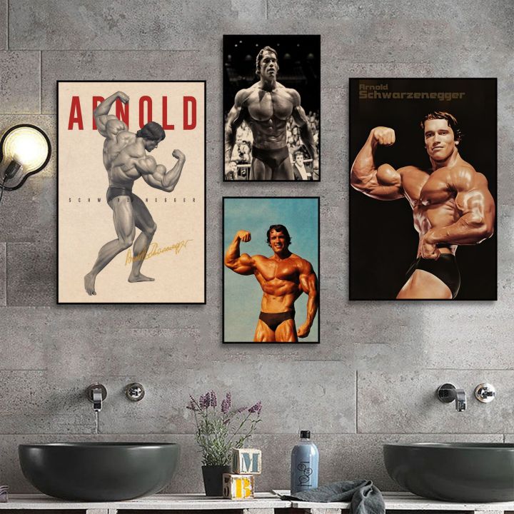 Arnold Schwarzenegger Bodybuilding Classic Anime Poster Kraft Paper ...