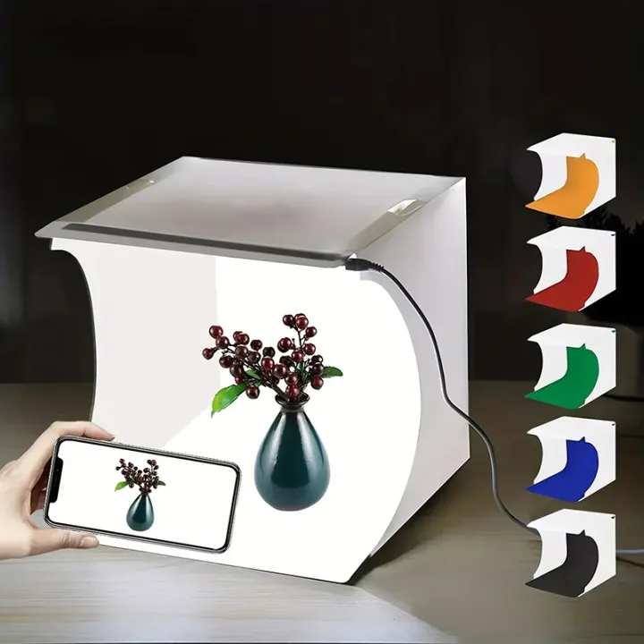 Photography LED Light Room Photo Studio Light Tent Soft Box Backdrops ...