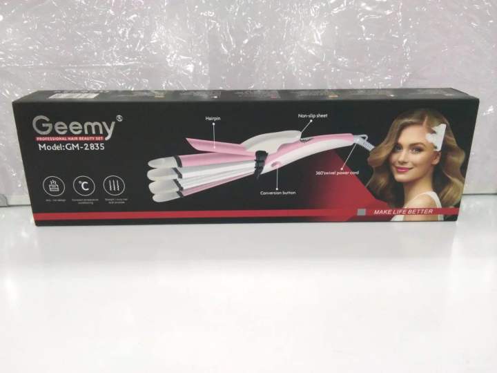 Geemy 4 in 1 hair straightener 2835 | Daraz.lk