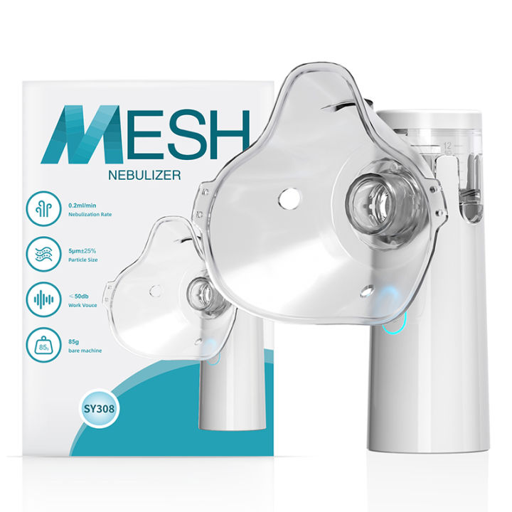 Mesh Portable Nebulizer Hoseheld Medical Silent Ultrasonic Inhaler ...