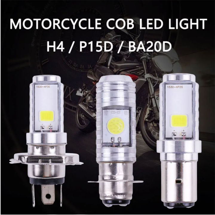 2-sided luminous motorcycle headlight bulb H6M H6 P15D LED signal light ...