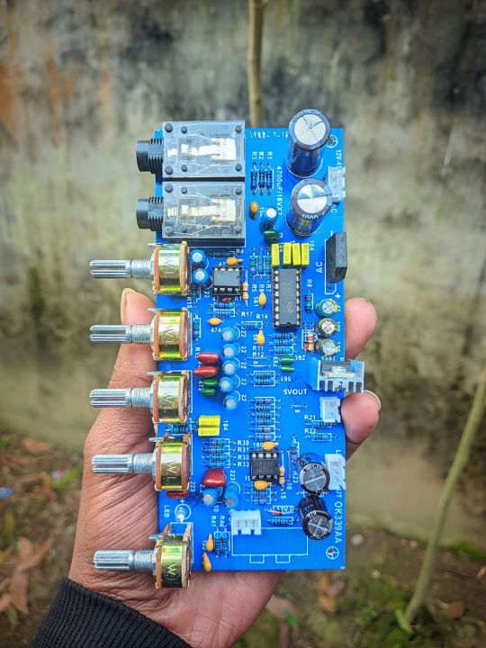 indian PT2399 Tone Board Preamp Tone Controller 5 Volume Amplifier Audio Speaker Low Noise ...