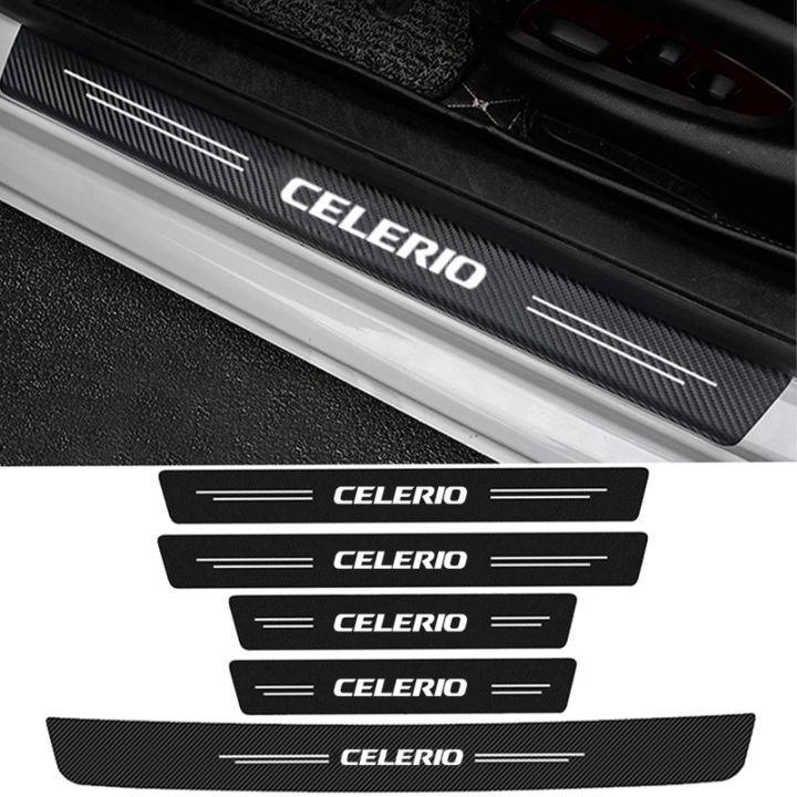 For Suzuki Celerio Logo Car Front Rear Door Threshold Sill Stickers ...
