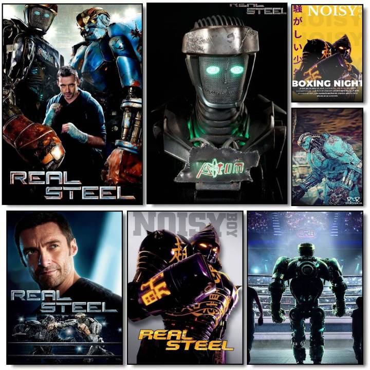 Real Steel Atom Robot Poster Wall Art Printing Waterproof Home Living ...