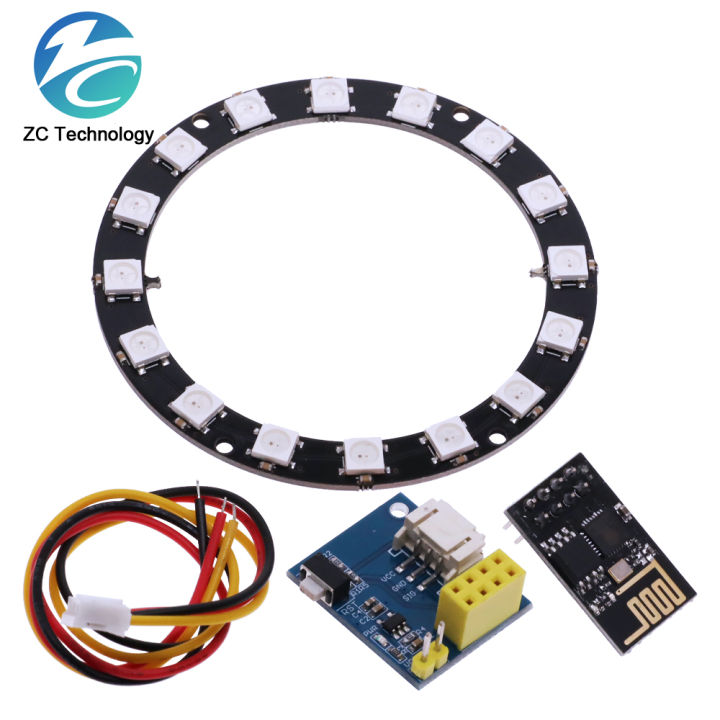 ESP8266 ESP-01 ESP-01S RGB LED Controller Module for Arduino IDE WS2812 ...