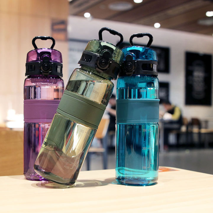 500ml Sports Water Bottle Portable Leak-proof Plastic Cup Drinkware ...