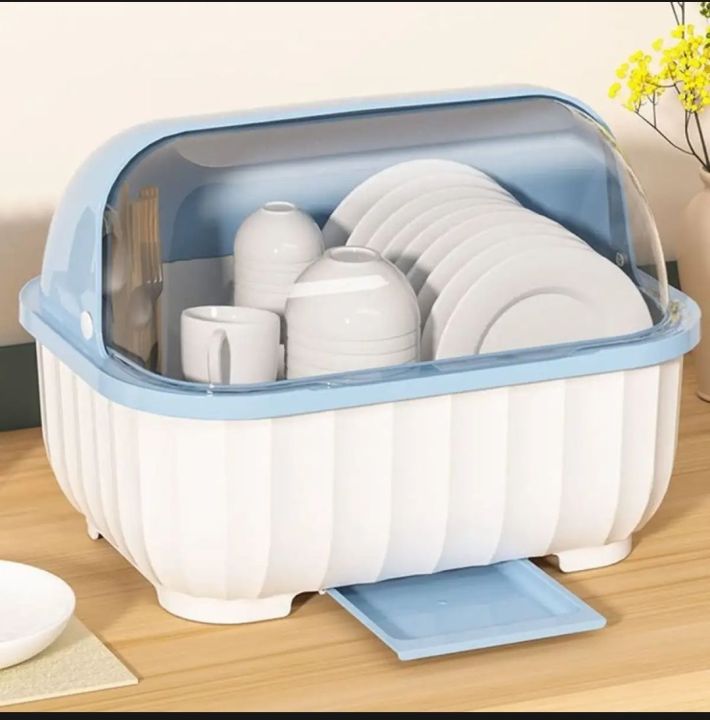 medium Plate Rack With Cover for Kitchen | Daraz.lk