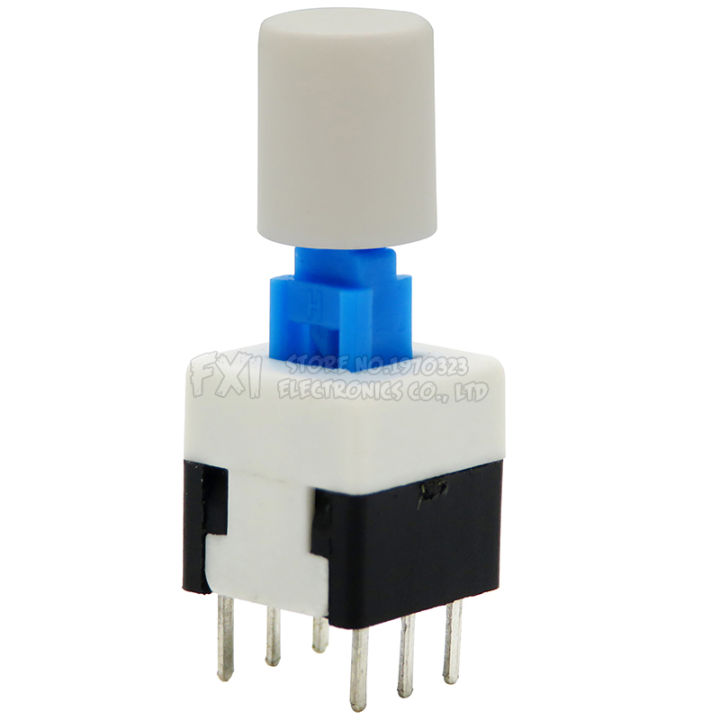 10Sets = 20PCS 8*8mm with cap Self reset Momentary Push Tactile Power Micro Switch Kit 6 Pin ...