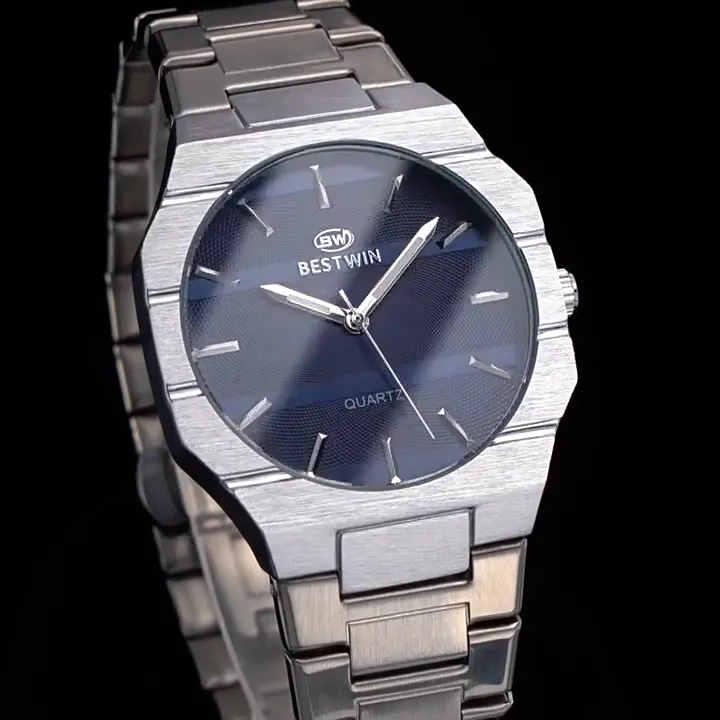 BAISHENG Luxury Brand Thin Men's Watch With Business Style, Stainless ...