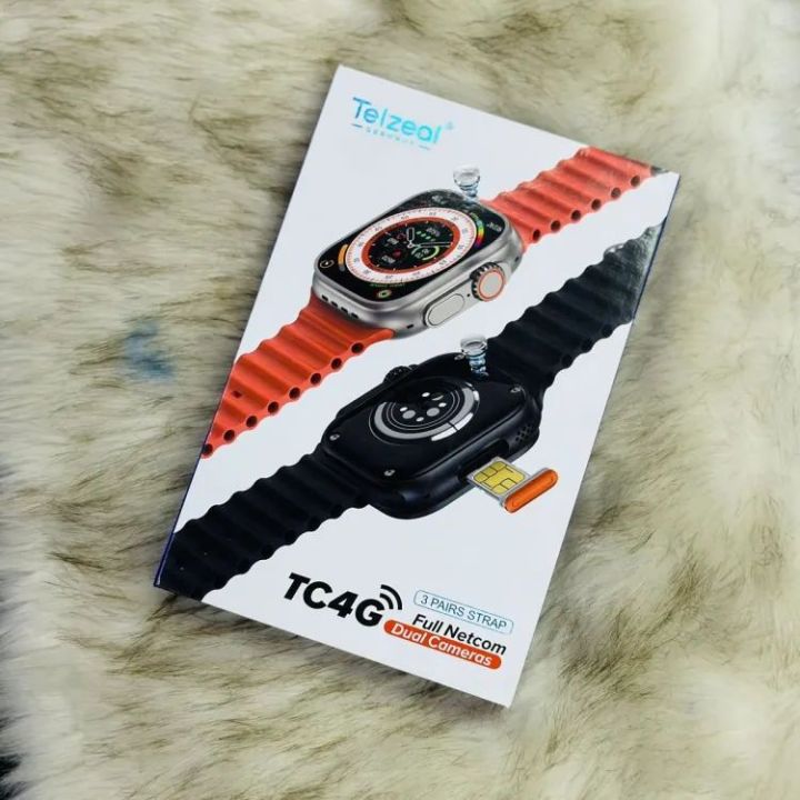 Telzeal German Dual Camera Sim 4G Smartwatch TC4G 2.2 Inch Screen IP67 Waterproof Smart Watch ...
