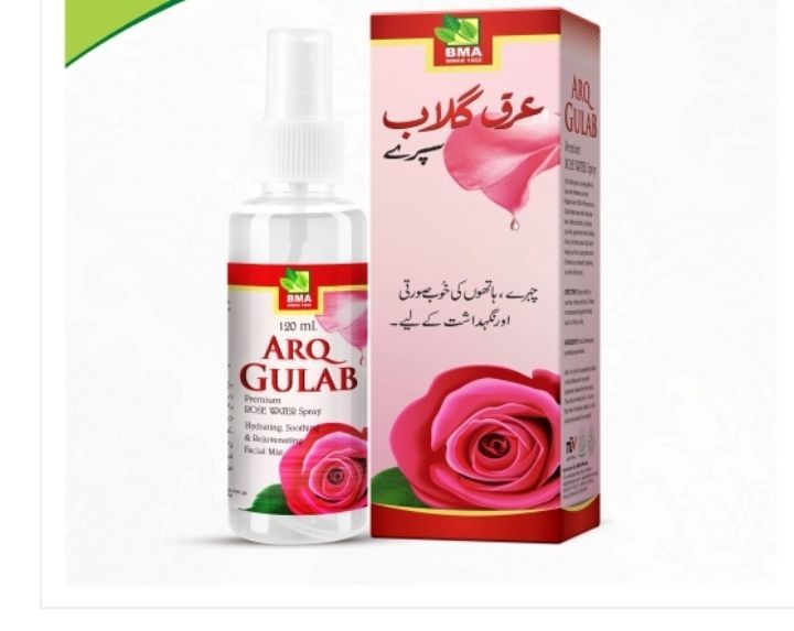 Arq Gulab 120ml rose water with spray bottle | Daraz.pk