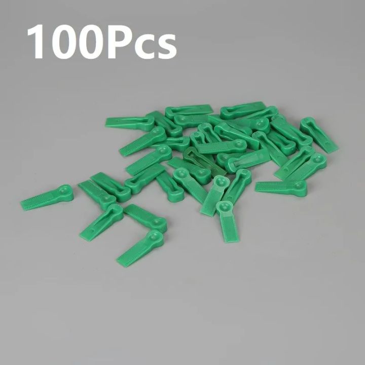 100Pcs Plastic Tile Spacers Reusable Positioning Clips Wall Flooring ...