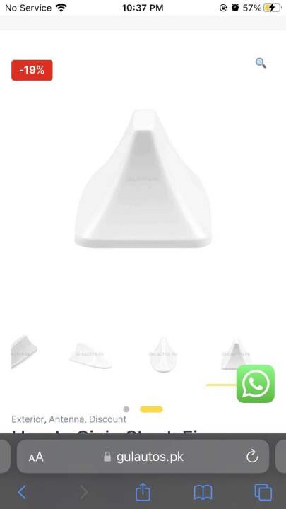 UNIVERSAL Shark Fin Antenna Roof Top Mount Styling – White|| Make Your ...