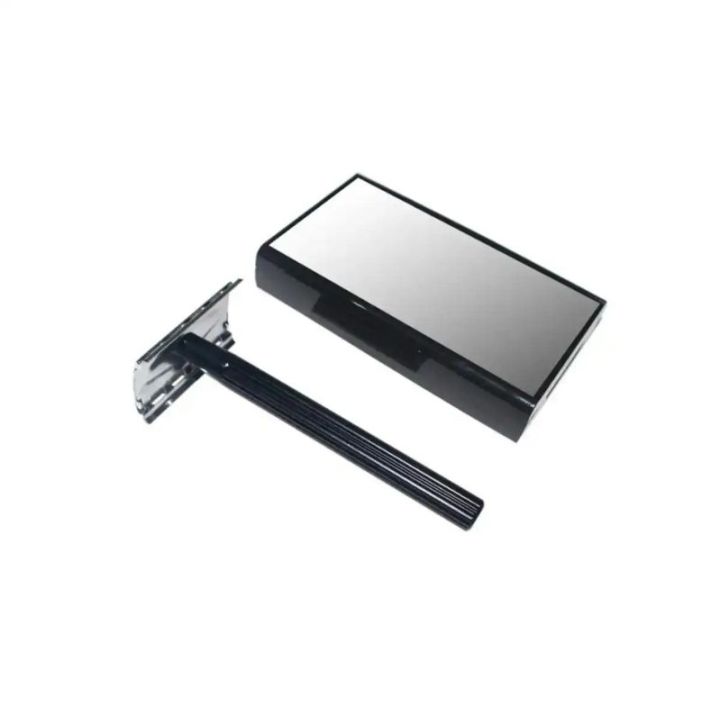 Alhabab stainless steel double Edge safety shaving razor with mirror ...