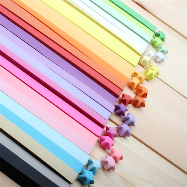80pcs 10 Color Mixing Handmade Star Papers Lucky Star Origami Paper ...