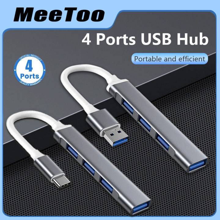 4Port USB 3.0 Hub USB Hub High Speed Type C Splitter 5Gbps For PC ...