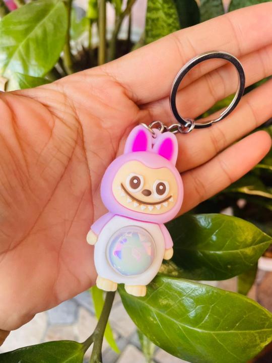 Labubu Key Chain with colourful Light | Daraz.com.np