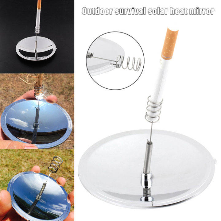 Concave Mirror Outdoor Survival Fire Solar Spark Lighter Emergency Fire ...