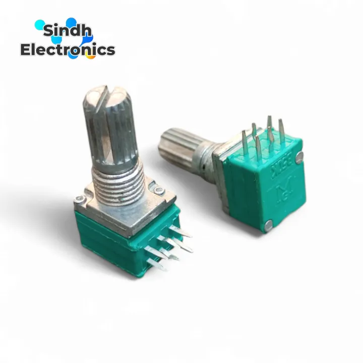 1/5PCS - B50K Volume Control Rotary Potentiometer 6x9mm Shaft 6pin 12 ...