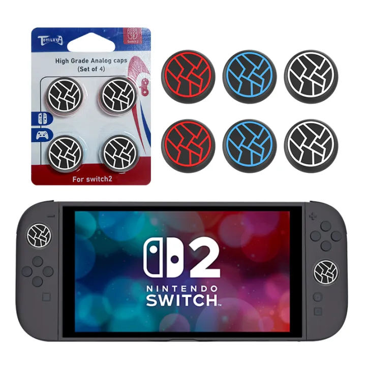 4x Silicone Cap Rubber Skin Thumbstick Grips Joystick Cover for PS4 PS5 ...