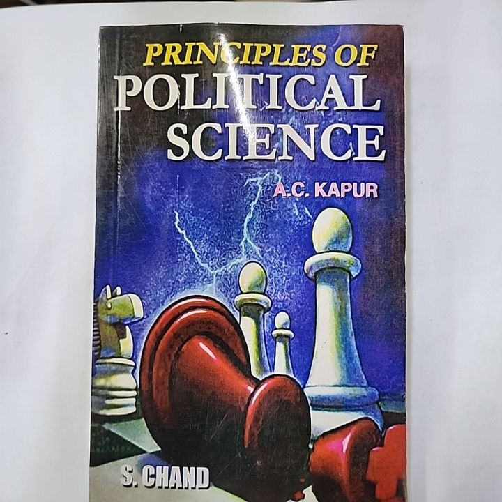 PRINCIPLES OF POLITICAL SCIENCE BY AC KAPUR s chand | Daraz.pk
