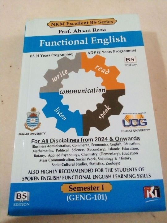 Functional English Prof. Ahsan Raza, BS 4 Year & ADP 2 year programme ...