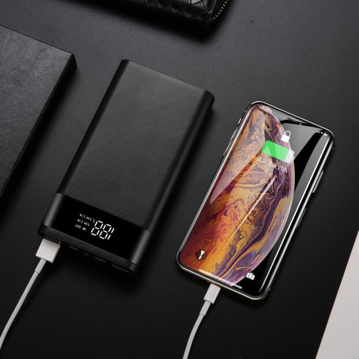 4x18650 DIY Power Bank Box 15000mAh Super Fast Charging Box with Digtal ...