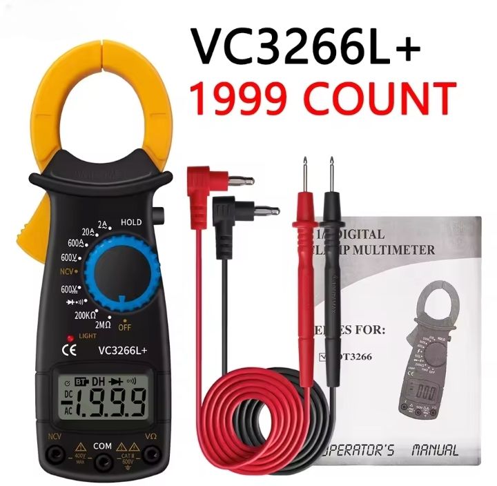 Clamp Meter Digital Electronic]VC3266L+[[AC&DC]]Voltage Clamp Meter ...