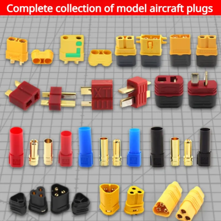 Apair T-type XT60 XT90 XT30 JST AS150 EC3 EC5 Male Female Plugs model ...