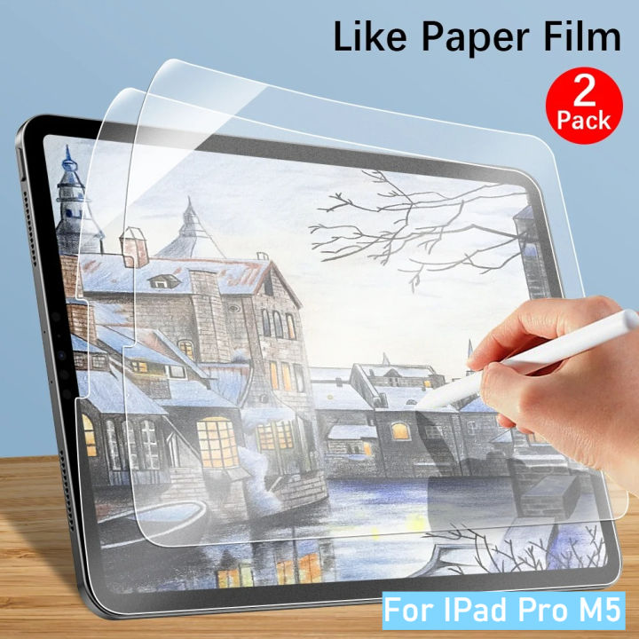 2PCS Paper Film Like Protector for IPad Pro 13" 11 M5 M4 A16 2025 Air ...