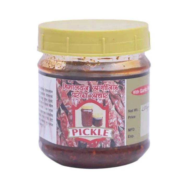 Himalaya Organic Chilly Pickle With Garlic Mixed 200 gm Khursani Achar ...