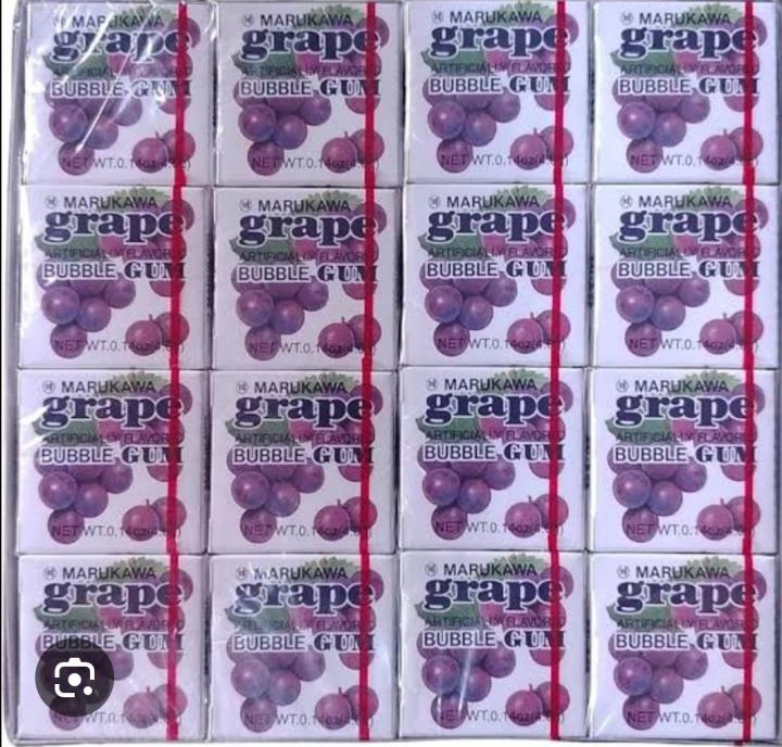Marukawa Gum, Grape Flavored Fusion gum 48 Pieces Full Box(Original ...