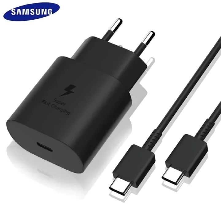 Samsung 25W PD Type C to Type C Power Adapter Super Fast Charging ...