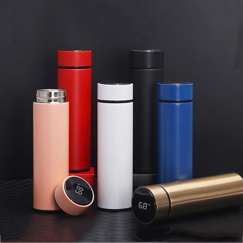 Smart LED Temperature Display Water Bottle – Stainless Steel Thermos ...