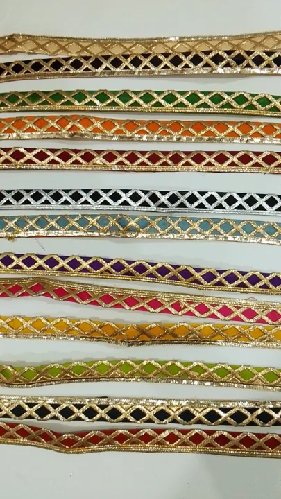 dhai gaz gotta fancy lace for clothes design | Daraz.pk