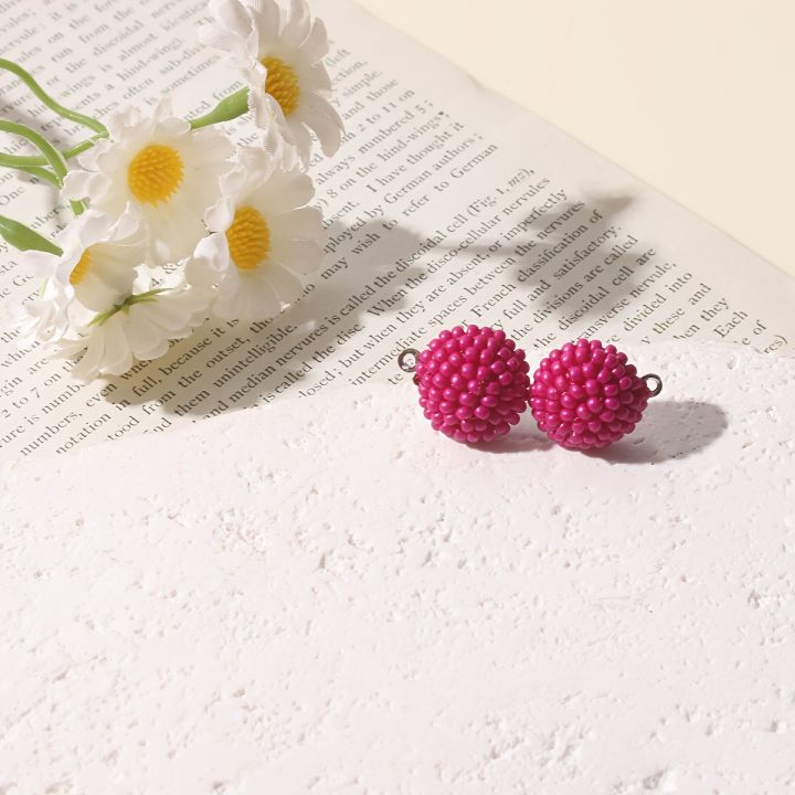Bohemian Handmade Beaded Stud Earrings For Women Ethnic Geometric ...