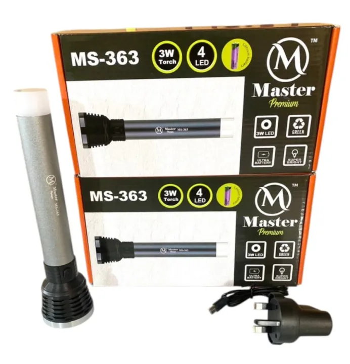 Master Rechargeable 3W LED Torch MS-363 | Daraz.lk