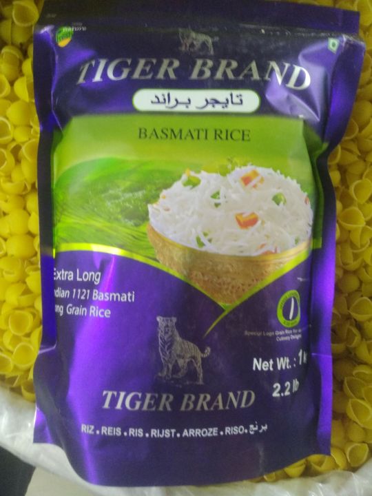 Tiger 🐅 Brand Extra Long Indian Basmati Long Grain Rice 1kg | Daraz.com.bd