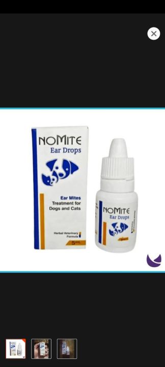 Nomite Ear Drops For Cats and Dogs for Treatment of Ear Mites | Daraz.pk