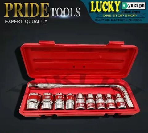 PRIDE TOOLS 10pcs L Type Spanner Box Socket Set Box Set Spanner Set ...