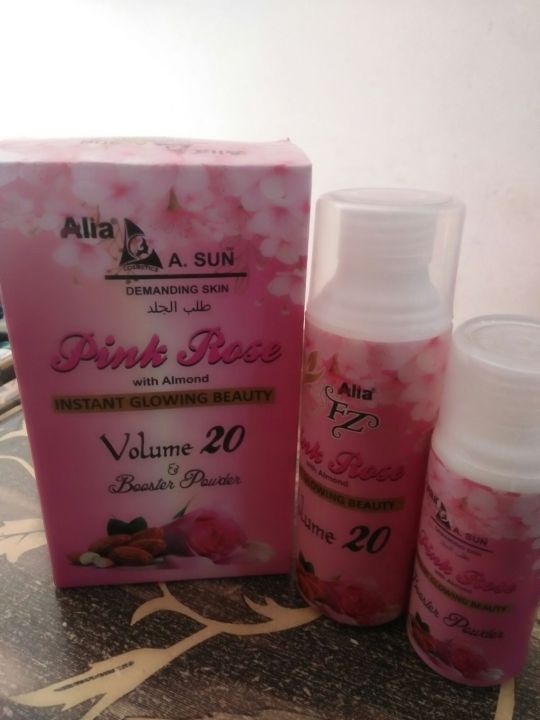 A. Sun Demanding Skin Pink Rose With Almond Instant Glowing Beauty ...