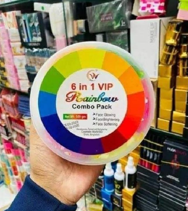 6 in 1 vip Rainbow combo face pack 500ml | Daraz.com.bd