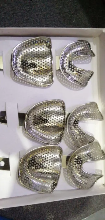 AESCO INSTRUMENTS dental impression trays for mouth dentists tools | Daraz.pk