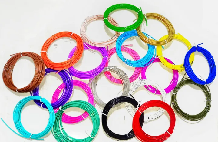 10 Colour 3d Pen Drawing PLA Refill Filament Plastic ink wire ...