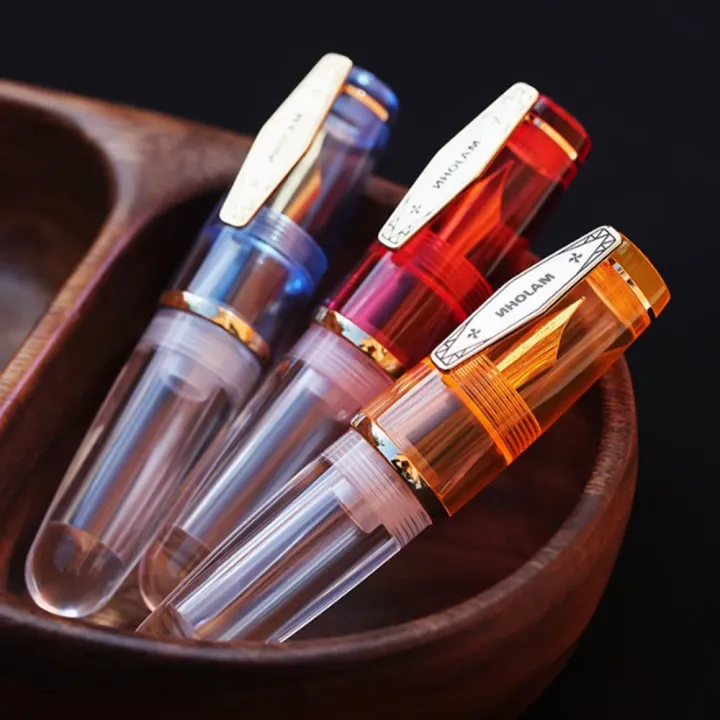Moonman Q3 Mini Eyedropper Filling Fountain Pen EF/F Nib Transparent ...